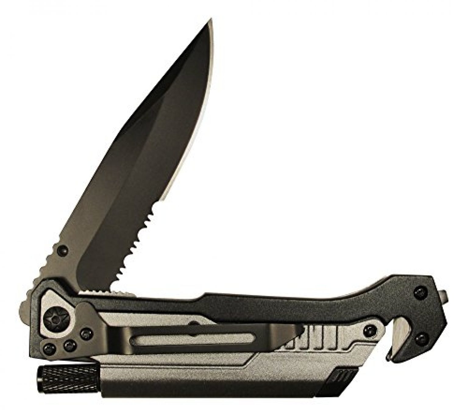 Best Pocket Survival Knife. Folding Serrated Edge Tactical Emergency ...