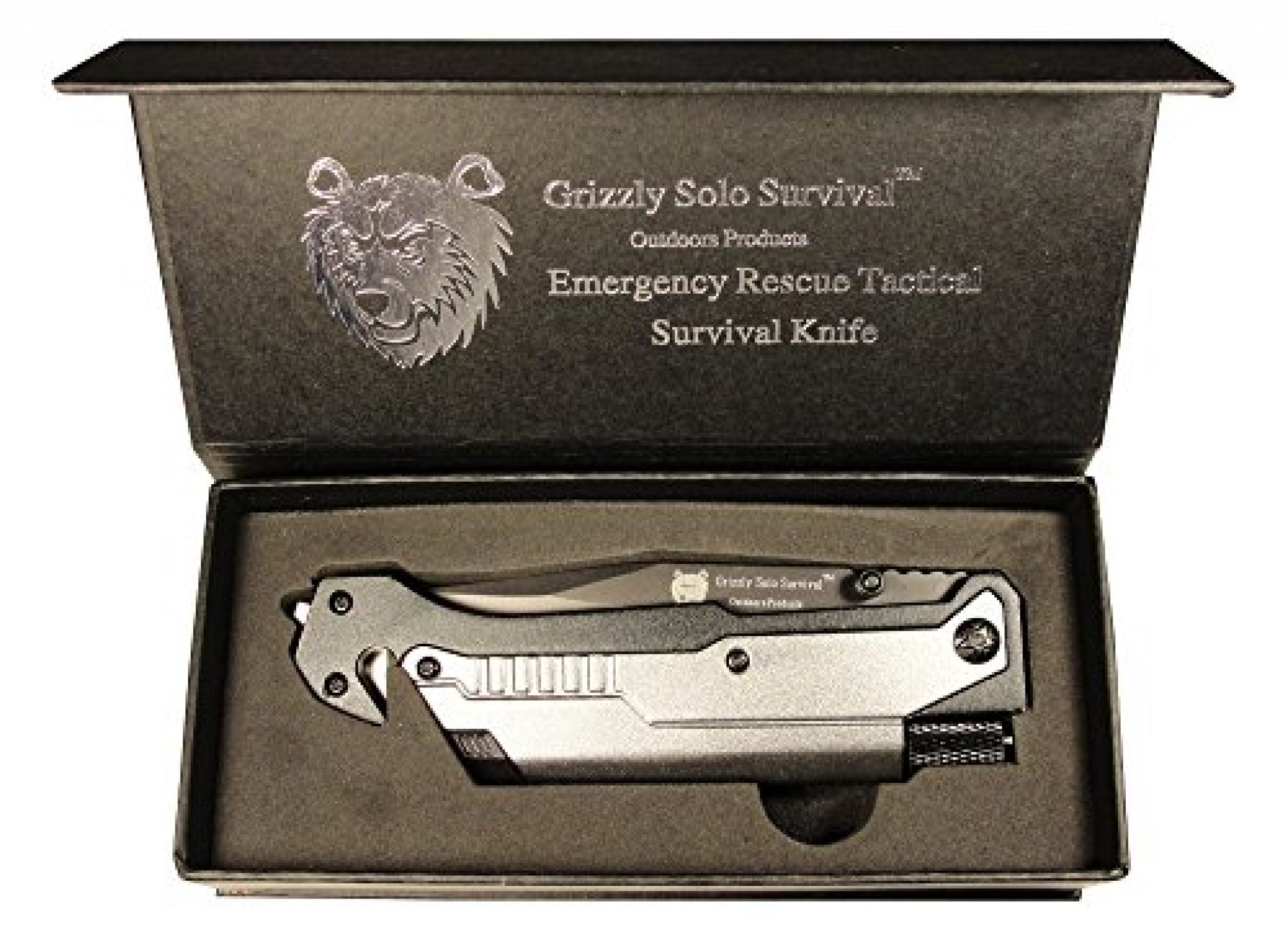Best Pocket Survival Knife. Folding Serrated Edge Tactical Emergency ...