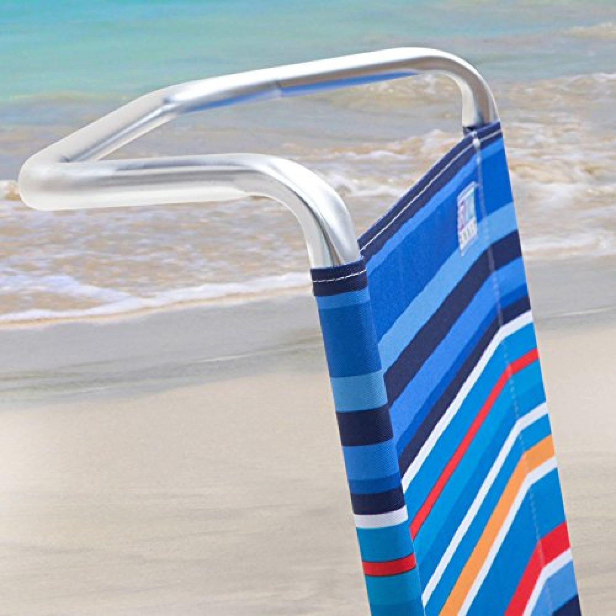 Rio Brands 5 Position Classic Lay Flat Beach Chair - Camp Stuffs